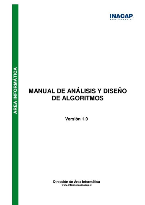 pdf de programación manual de análisis y diseño de algoritmos