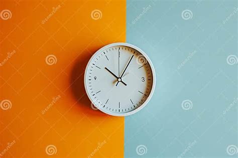 Wallpaper Of Analog Clock And Shadow Generative Ai Stock Illustration Illustration Of