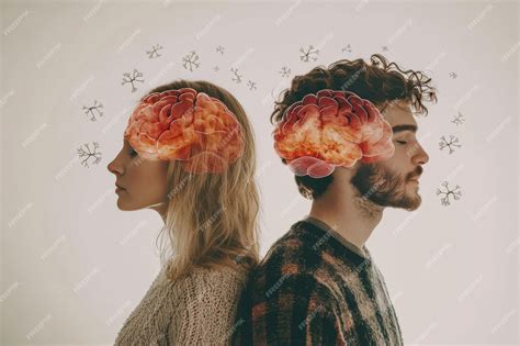 Neural Framework Cerebral Cortex Couple With Vibrant Brain Patterns Representing The Vivid And