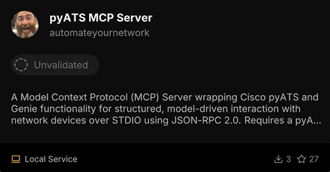Pyats Mcp Server Mcp Servers · Lobehub