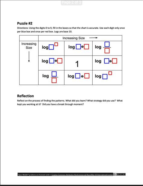 Page 2 Of 2 Puzzle 2 Directions Using The Digits 0 To 9 Fill In The