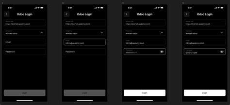 V1 Odoo Login · Issue 26 · Djangoflowflutter Odoo Timesheets · Github