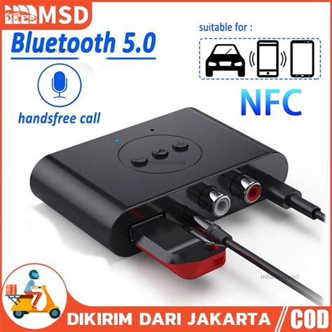 Jual Nfc Penerima Audio Bluetooth 5 0 Adaptor Nirkabel Musik Stereo 3d Kartu 2rca 3 5mm 3 5 Aux