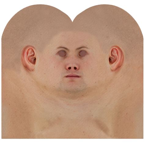 Male Head Texture Map