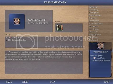Parliamentary Civic Xmlpython Civfanatics Forums