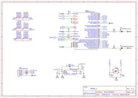 Arduino Pro Mini Micro Easyeda Open Source Hardware Lab