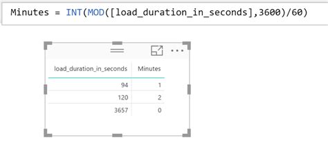 Sql Convert Numeric Seconds To Minutes In Powerbi Stack Overflow