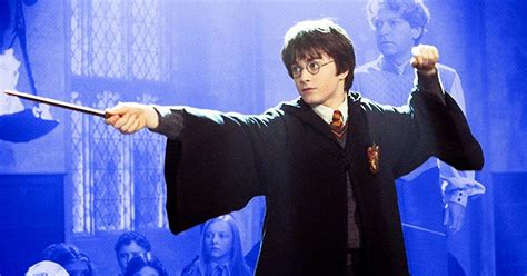 Harry Potter Pointing At The Camera In Front Of A Group Of People