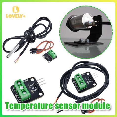 Ds18b20 Temperature Sensor Modulesensor Cableprobe Terminal Adapter