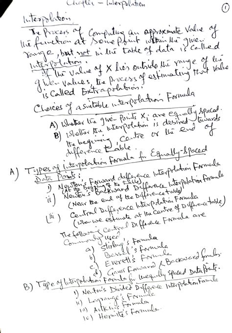 SOLUTION Numerical Analysis Interpolation Notes Studypool