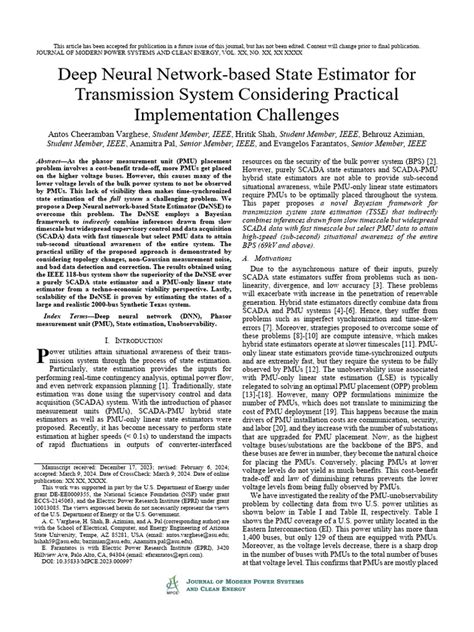 deep neural network based state estimator for transmission system