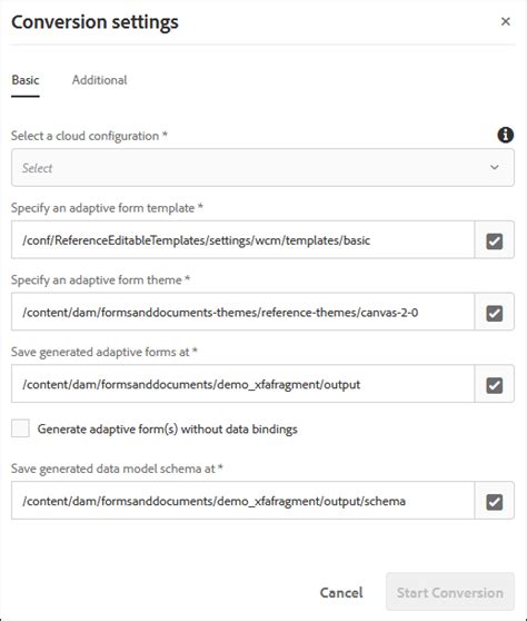 Pdf Forms을 적응형 양식으로 전환 Adobe Experience Manager