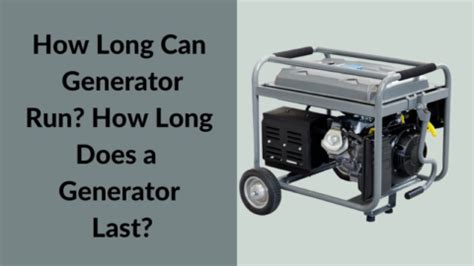 Maximizing Generator Runtime And Lifespan Effectively