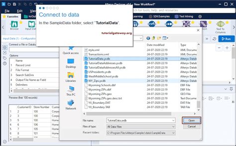 Create The First Workflow In Alteryx Alteryx Designer Tour