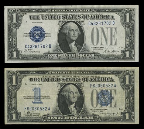 1929 An Assortment Of U S Small Size 1 Silver Certificates Fr 16