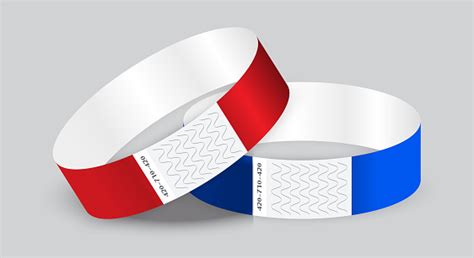 빈 종이 또는 타이벡 팔찌 또는 팔찌 투명 한 배경에 격리 된 끈적 끈적한 손 입구 이벤트 종이 팔찌 팔찌에 대한 스톡 벡터 아트 및 기타 이미지 Istock