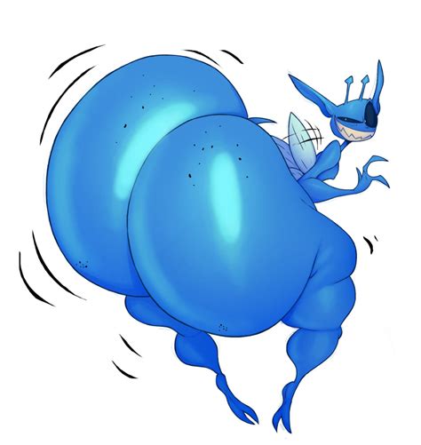 Rule 34 Ambiguous Gender Big Ass Big Butt Blue Body Blue Skin