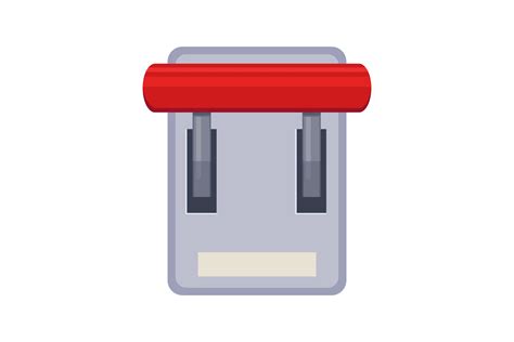 Drawing Of Safety Switch Button For Mach Graphic By Pchvector