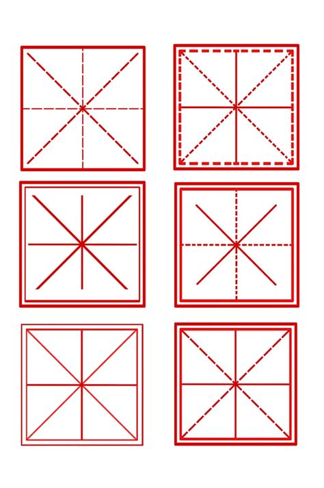 米字格手绘写字免抠png素材 花瓣网