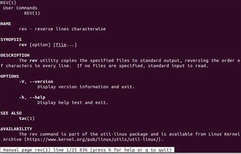 Rev Command In Linux With Examples Geeksforgeeks