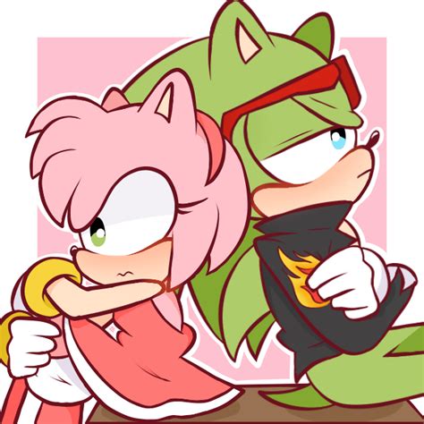 Scourge The Hedgehog And Amy Rose The Meeting Of A Foe And A Rescue