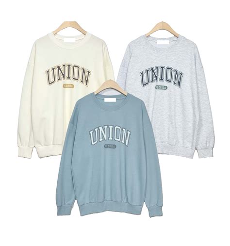 으니샵 3컬러 유니온맨투맨 라운드넥 영문티셔츠 맨투맨티셔츠 봄 가을 여성맨투맨 여자맨투맨 중고등학생 학생맨투맨티셔츠 학생티셔츠 여학생 10대맨투맨 20대맨투맨 30