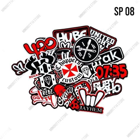 Jual Stiker Pack Sticker Pack Stiker Brand Stiker Clothing Stiker Band Stiker Musik