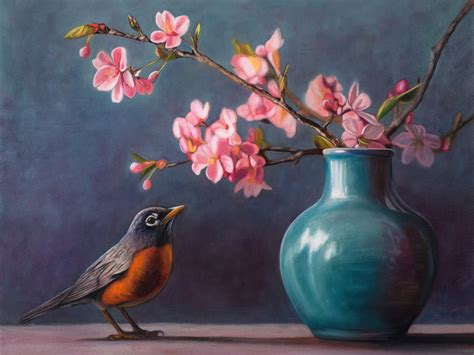 Spring Robin Fine Art Print Lauren Pretorius Art