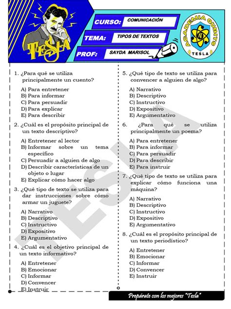 Tipos De Textos Primaria 5 6 Descargar Gratis Pdf Narración