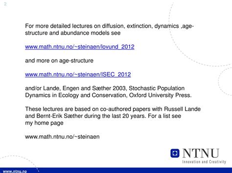 Ppt Demographic And Environmental Stochasticity In Population