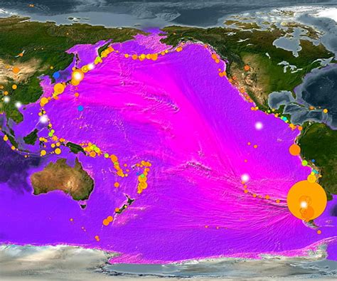 Visualizing Every Earthquake On Earth Over Time