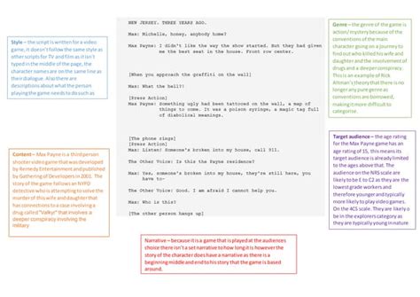 Game Script Analysis Docx Game Script Analysis Docx