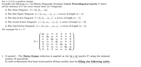 Solved Let N 6 Be A Positive Integer Consider The