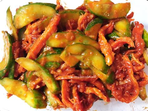 오이 진미채 무침