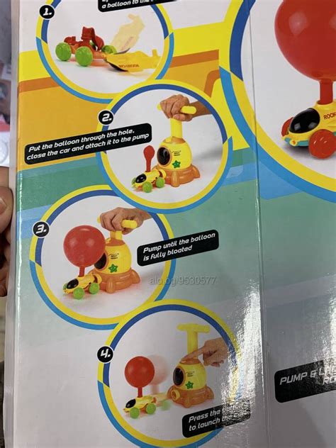 Интерактивна играчка Space Ship Кола изстрелвач на балони Коли за балони с помпа Игр