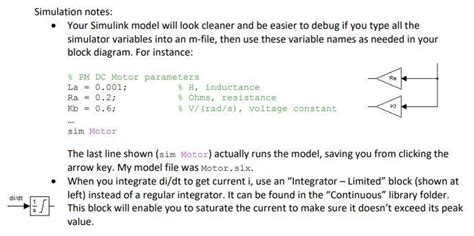 Model A Simple DC Motor In Simulink This Motor S Chegg
