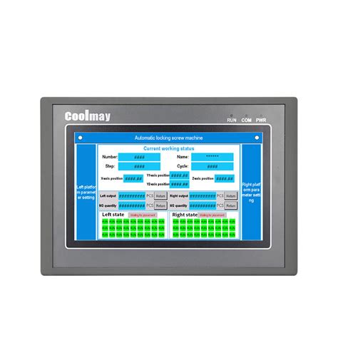 Coolmay 10 Inch Hmi Human Machine Interface Led Support Modbus Rs232 Rs485