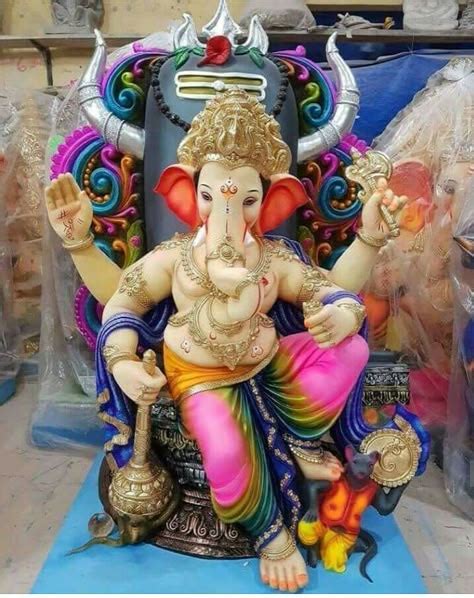Pin By Sivaji Raju On Ganash Happy Ganesh Chaturthi Images Happy Holi Picture Ganesha Pictures
