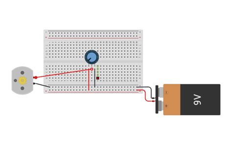 Circuit Design Potentiometer And Dc Motor Tinkercad
