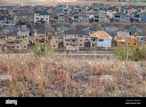Denver Colorado The Candelas Planned Community Being Constructed
