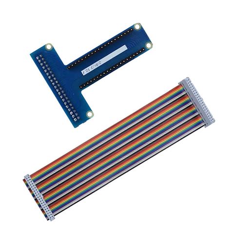 T Type Gpio Extension Board 40pin Ribbon Flat Cable For Raspberry Pi 1b 2b 3b Fruugo Uk