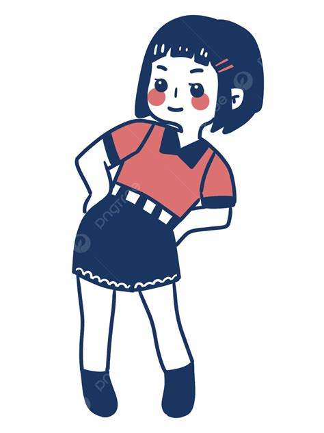 Cute Girl Hand Painted Diary Handbook Design Elements Cute Cultural