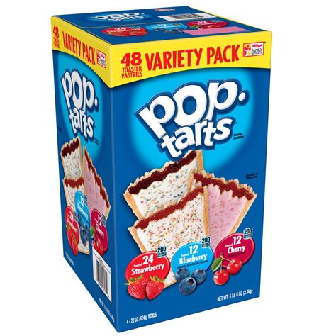 Kelloggs Pop Tarts Variety Pack Frosted Strawberryblueberrycherry Island Cooler Delivery