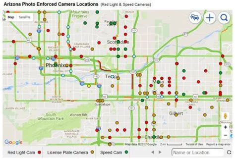 Arizona Speed Limit Map