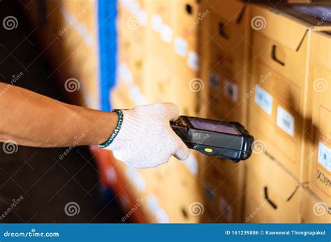 Barcode Scanner Reader A Barcode Scan Products Stored In The Warehouse