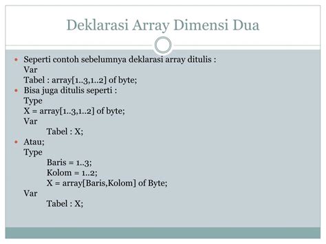 Pengertian Dari Array Dua Dimensi Dan Array Adalah Salah Satu Sikap Disiplin