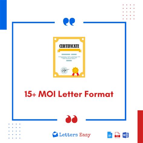 15 Moi Letter Format How To Write Examples Email Template Letters Easy