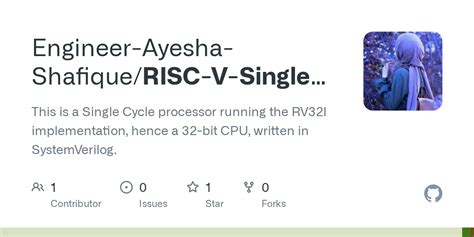 Github Engineer Ayesha Shafiquerisc V Single Cycle Processor This Is A Single Cycle