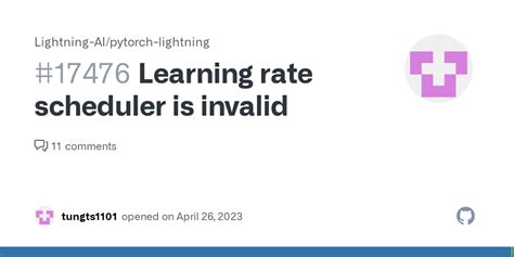 Learning Rate Scheduler Is Invalid Issue Lightning Ai Pytorch Lightning Github