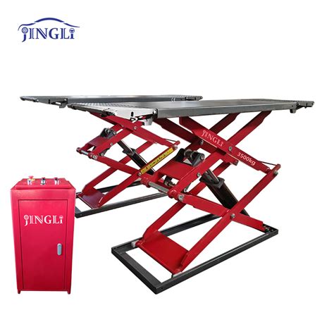 4t Mid Rise Scissor Lift Can Move 1m With Booster Arm And Control Box